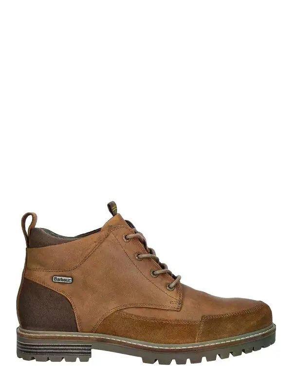 Barbour Panelled Lace-up Boots - Brown