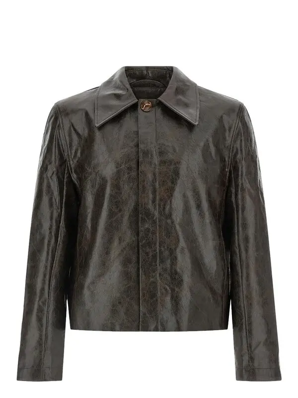 Séfr Keane Coated Jacket - Brown