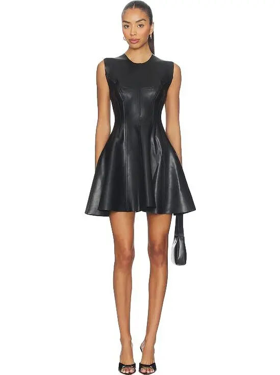 Norma Kamali Sleeveless Grace Mini Dress - Black