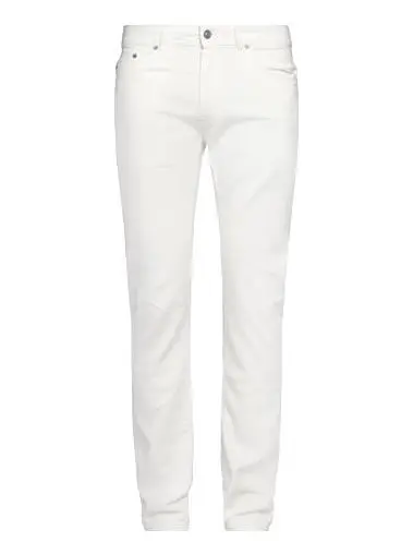 BARMAS Tapered Leg Gabardine Pants - White