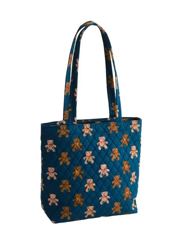VERA BRADLEY Small Original Zip Tote Bag In Bunch Of Bears - Blue