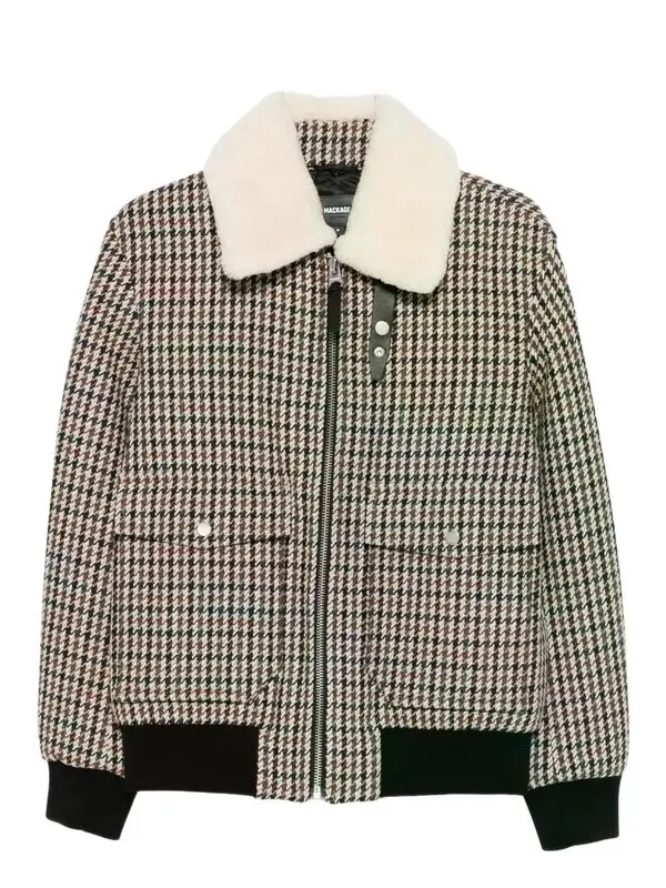 Mackage Houndstooth Pattern Jacket - Neutrals