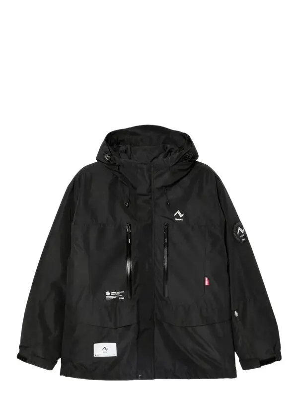 Izzue Logo-embroidered Jacket - Black