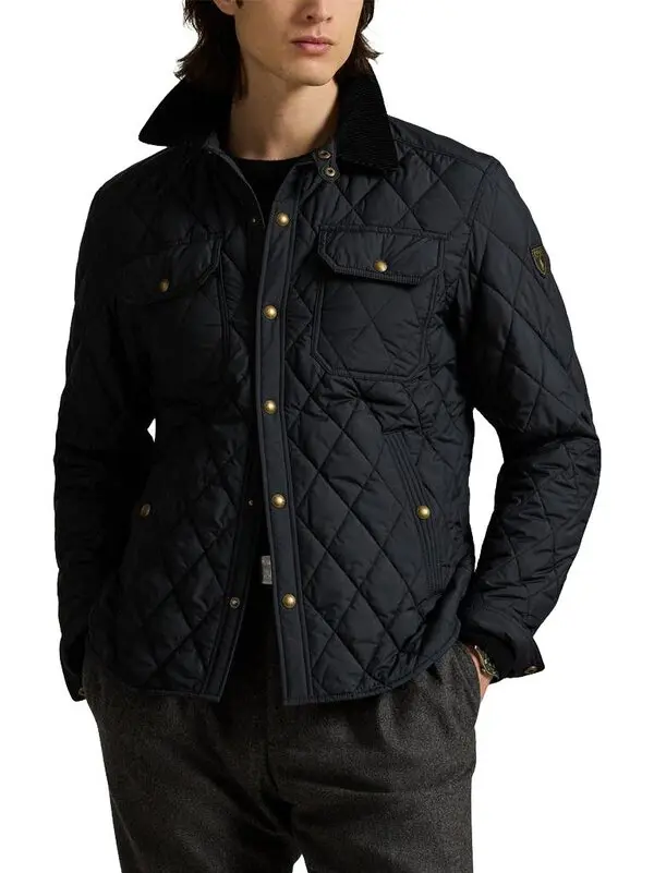 Ralph Lauren The Beaton Quilted Water-repellent Shirt Jacket - Polo Black