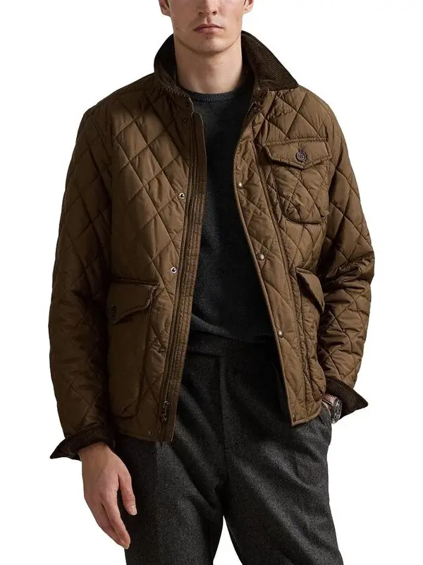 Ralph Lauren Quilted Water-repellent Shirt Jacket - Chestnut
