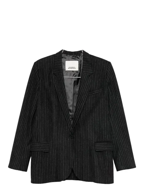 Isabel Marant Omelia Striped Blazer - Black