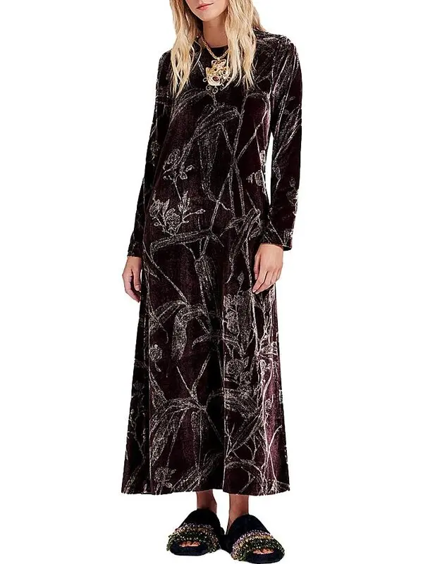 La DoubleJ Long Sleeve Swing Dress - Bamboo Burgundy