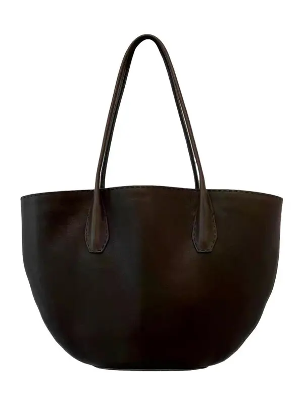 THE ROW Leather Tote Bag - Brown