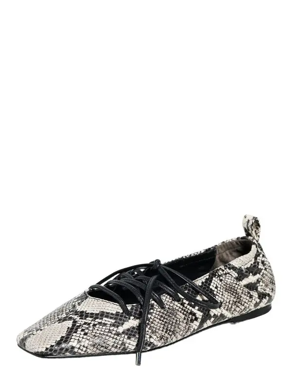 Rag & Bone Sophia Ballet Flats - White Snake