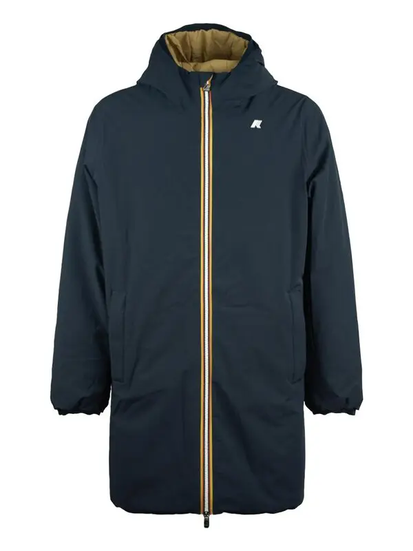 K-WAY Jacob St Warm Reversible Jacket - Beige, Blue