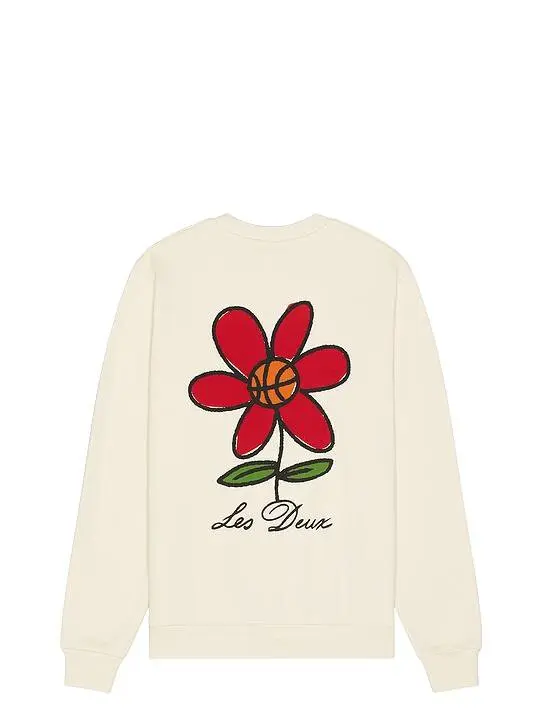 LES DEUX Flower Basket Sweatshirt - Ivory