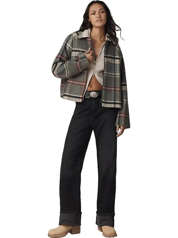 MODERN AMERICAN Rexford High-rise Cuff Jeans - Telluride
