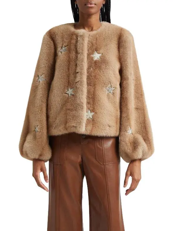 Cinq À Sept Benson Faux Fur Coat - Pewter