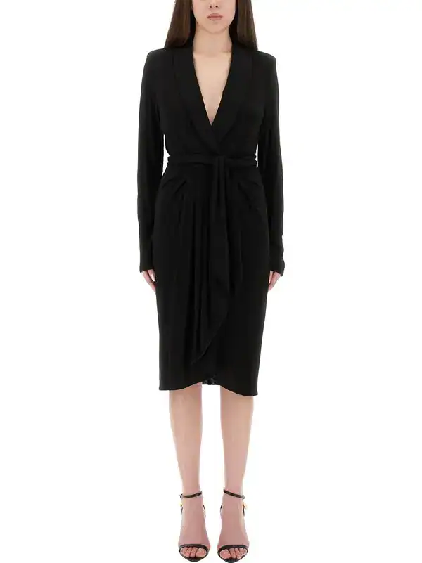 TOM FORD Wrap Dress - Black