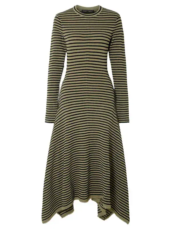 red and green gucci dress Gucci Square G Chain Print Silk Dress