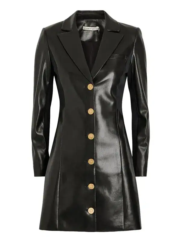Leather Blazer Dresses | Editorialist
