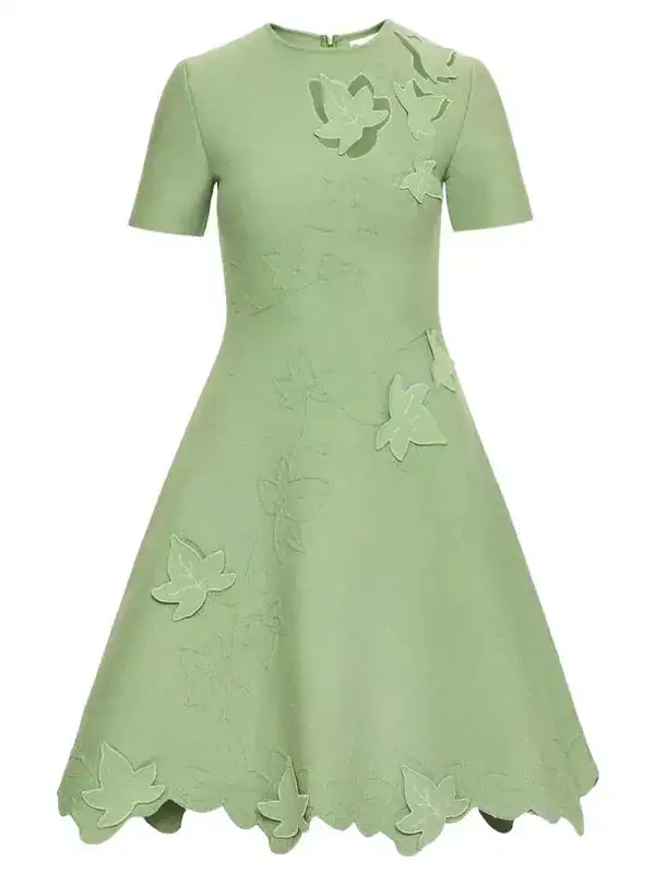 knee length dresses for ladies Oscar Midi Dress Green main image 0