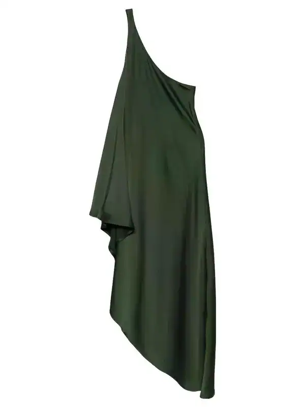 Women's Green One-shoulder Dresses