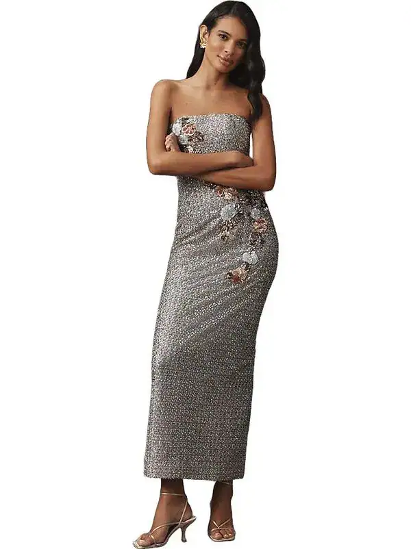 helsi chloe strapless sequin fit & flare dress FRIDA main image 0