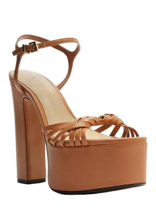 Block Heel Platform Schutz Sandals | Editorialist