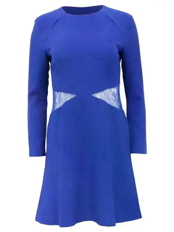 sandro dress blue Sandro Rib knitted midi dress - Blue main image 0