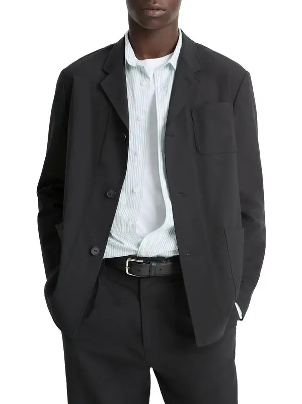 Vince Oversize Stretch Sport Coat - Black
