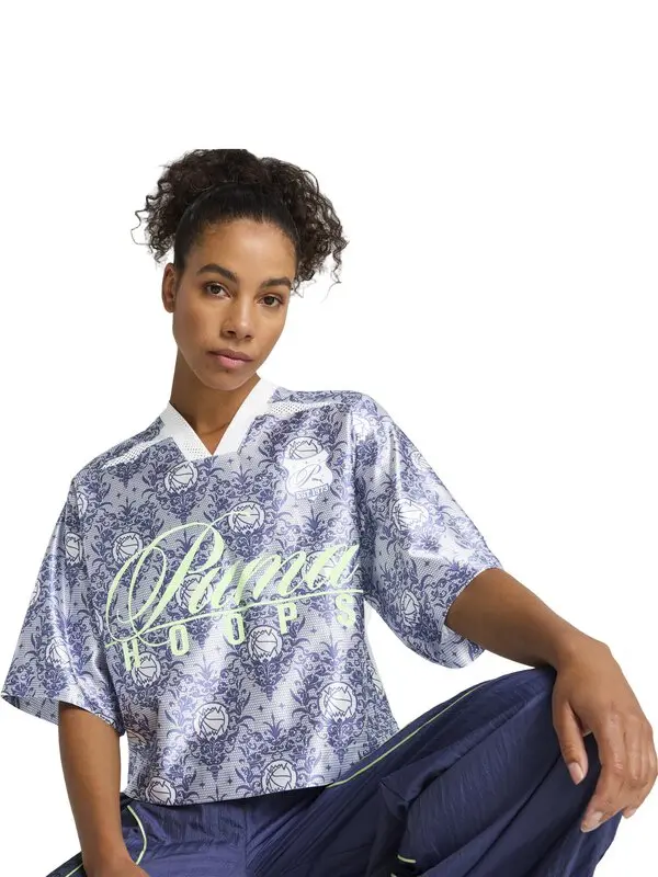 PUMA Lace Em Up Cropped Top - White