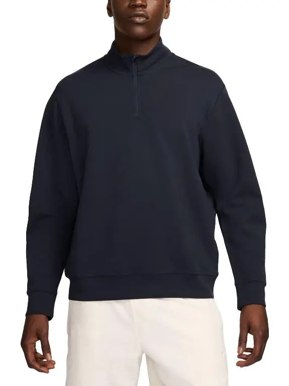 Nike 24.7 Impossibly Soft Dri-fit Half-zip Top - Obsidian