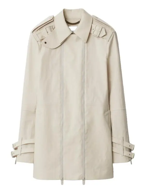 Burberry Bonded Cotton Trench Jacket - Sail