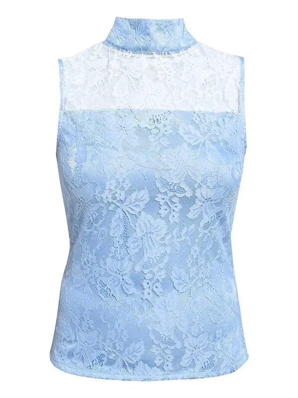 AS By DF Provence Lace Top - Provence Blue