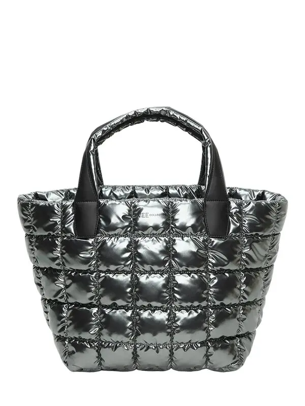 VEECOLLECTIVE Porter Medium Quilted Tote Bag - Grey