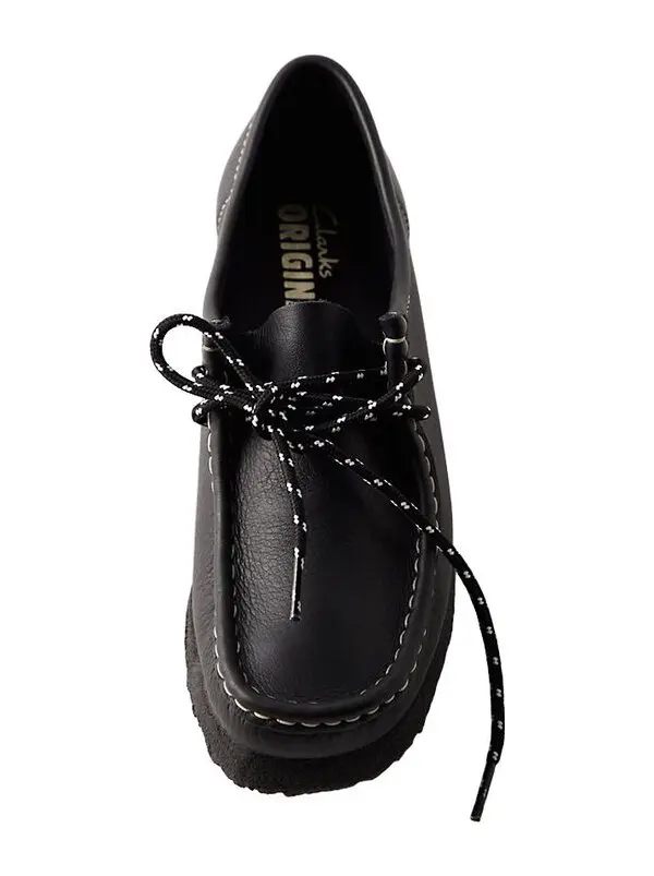 Clarks Pop Leather Wallabees - Black