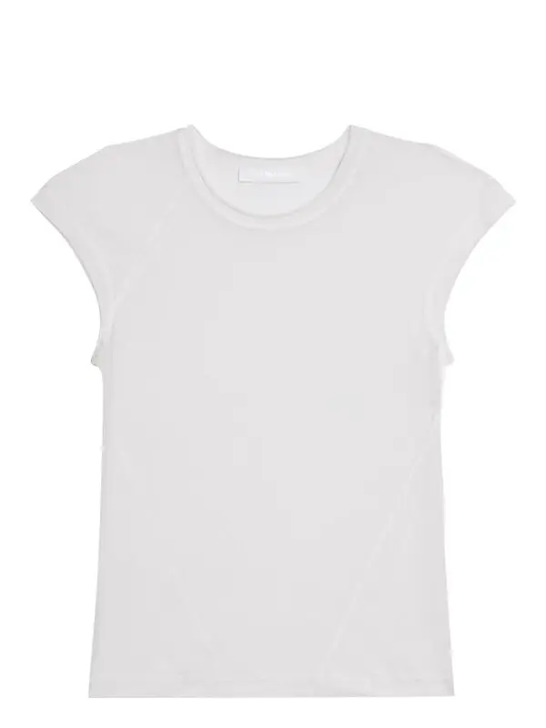 Helmut Lang Twisted Sheer Crewneck Top - White