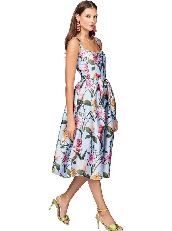 Sachin & Babi Olena Fit And Flare Midi Dress - Blue