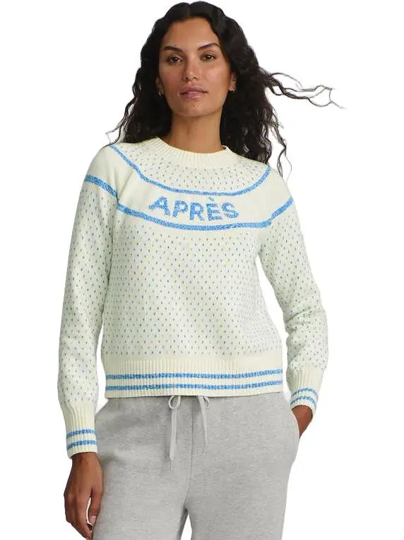 LANDS' END Drifter Raglan Sleeve Sweater - Bright Cerulean Apres