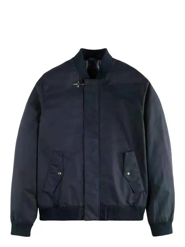 FAY Hook-fastening Bomber Jacket - Blue