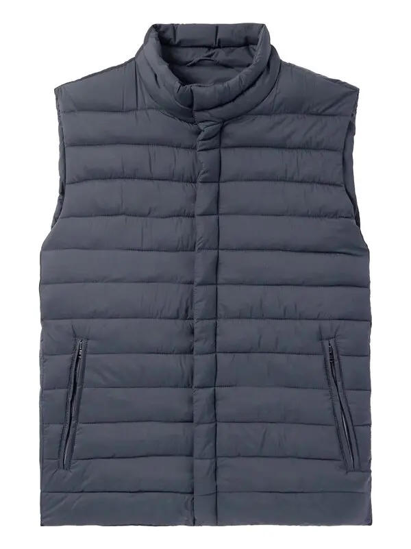 Herno Lo Smanicato Quilted Gilet - Blue