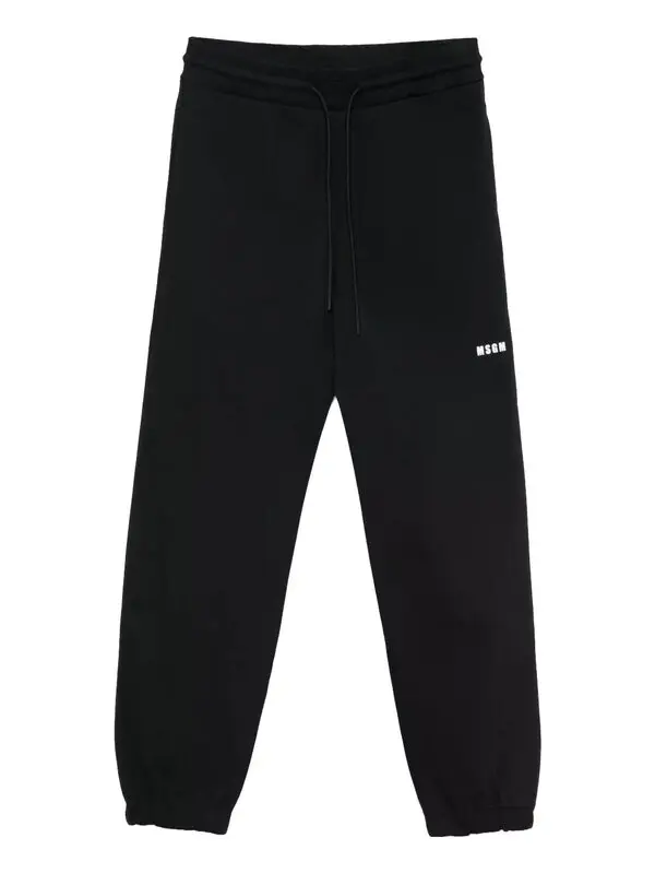 MSGM Cotton Track Pants - Black