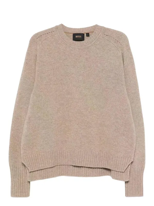 Hugo Boss Crew-neck Sweater - Brown