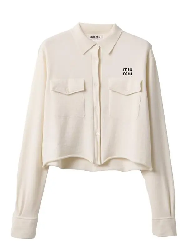 Miu Miu Cashmere Shirt - White