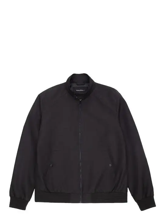 ROKKA&ROLLA Classic Full-zip Bomber Jacket - Black