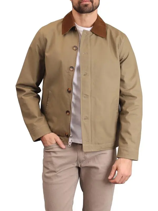 Bagatelle Classic Cotton Work Jacket - Army