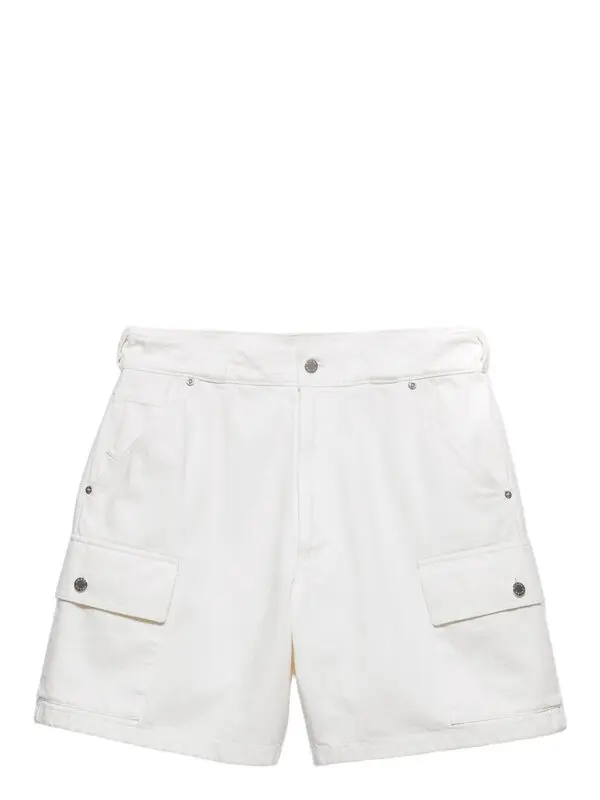 Prada Denim Bermuda Shorts - White