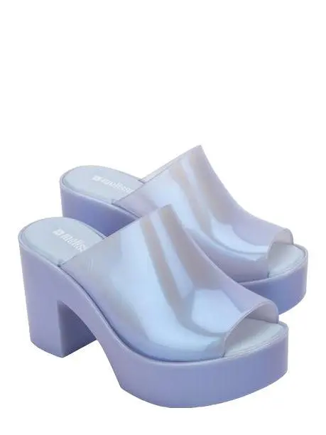 Melissa Hype Platform Mule - Pearly Blue
