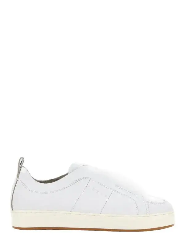 Hogan Hgn86 Embossed Leather Sneakers - White