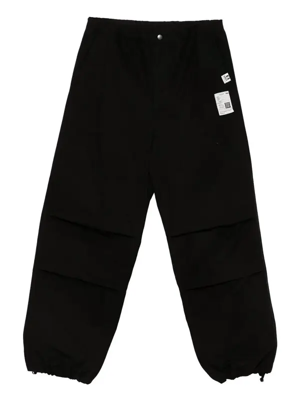 Mihara Yasuhiro Cotton Wide Leg Pants - Black