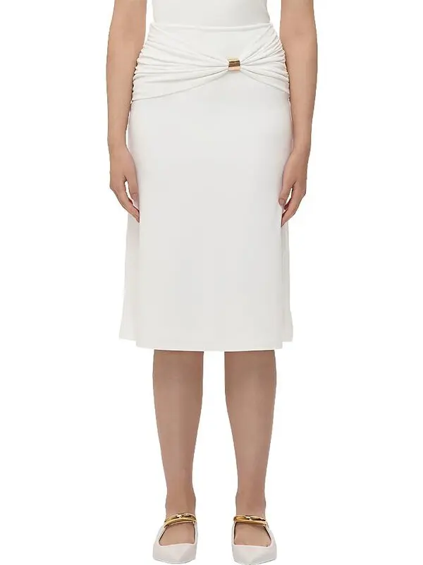 Herve Leger Valentina Midi Skirt - Alabaster