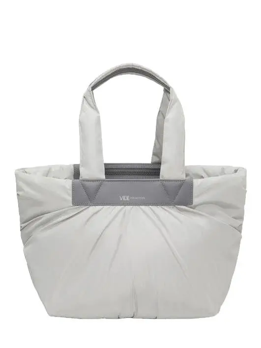 VEECOLLECTIVE Medium Caba Recycled Polyester Tote - Cloud