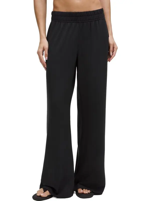 Lululemon Becalm Mid-rise Wide-leg Pant - Black