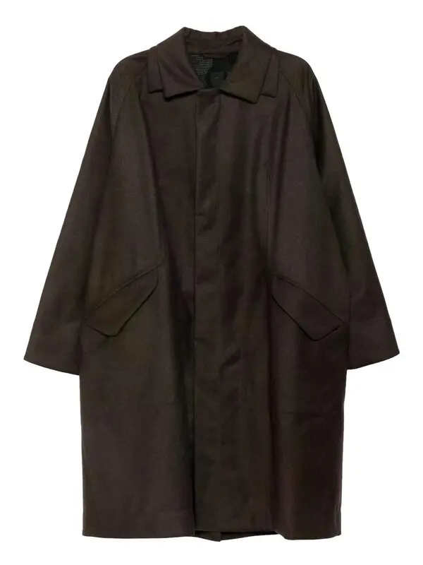 J.L-A.L Atlas Single-breasted Coat - Brown